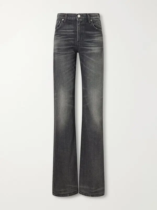 HAIKURE Star Hedwig High-rise Straight-leg Jeans - Black