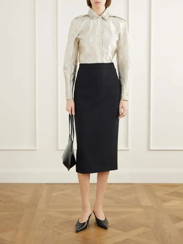 JIL SANDER Floral-jacquard Shirt