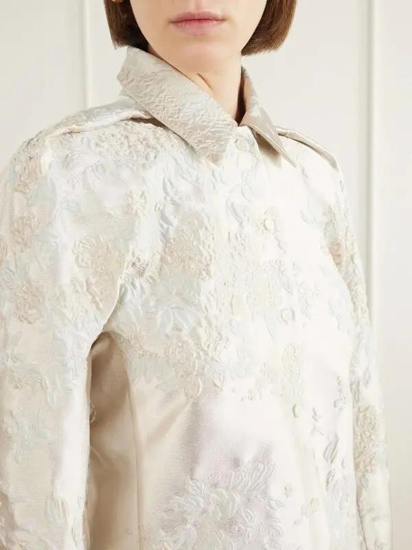 JIL SANDER Floral-jacquard Shirt