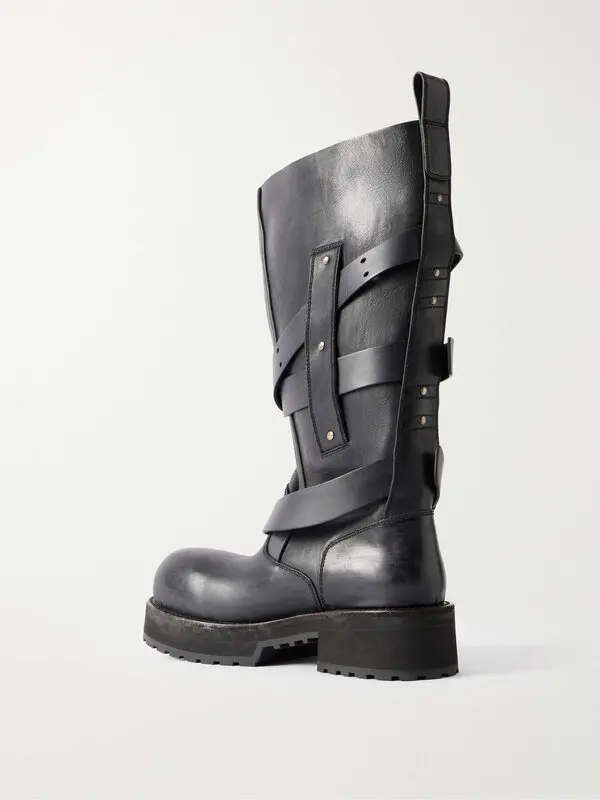 Balenciaga Venom Leather Ankle Boots