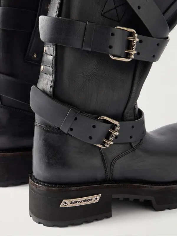 Balenciaga Venom Leather Ankle Boots