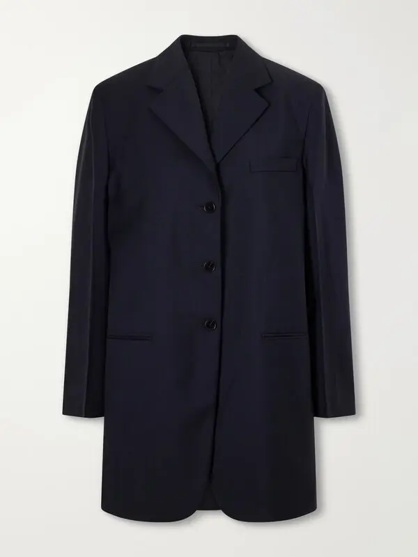 JIL SANDER Wool And Mohair-blend Blazer - Blue