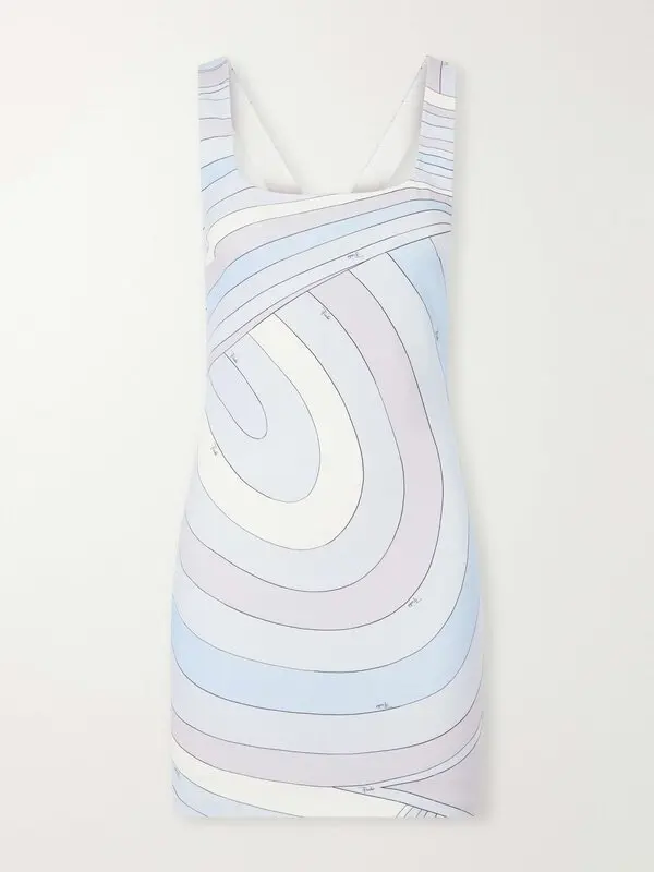 Emilio Pucci Printed Stretch-jersey Mini Dress