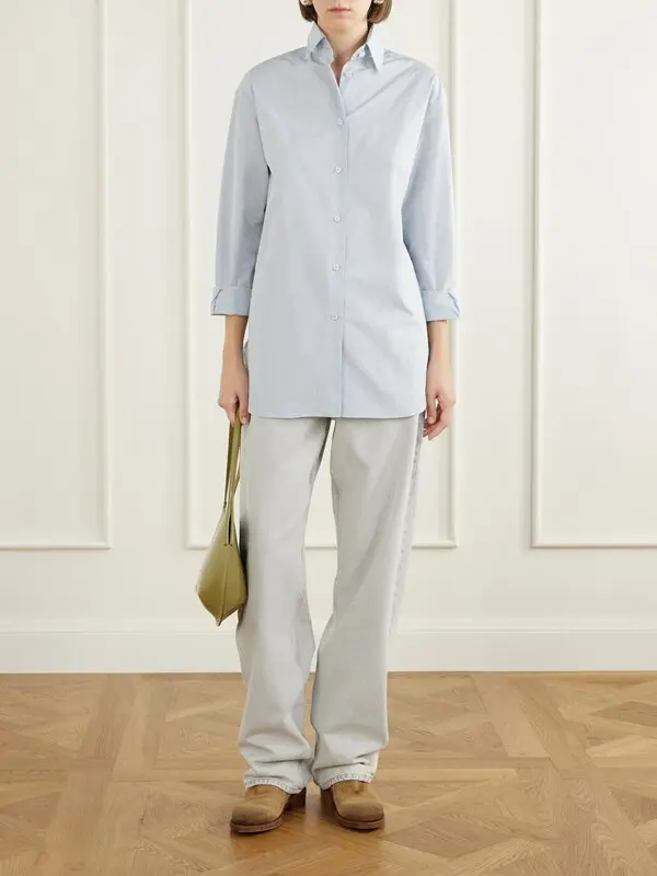 JIL SANDER High-waist Wide-leg Jeans - Blue