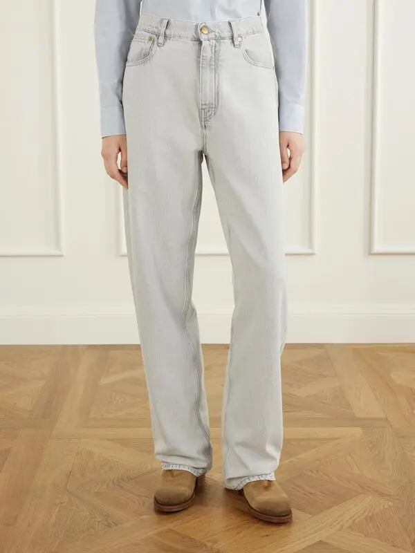 JIL SANDER High-waist Wide-leg Jeans - Blue