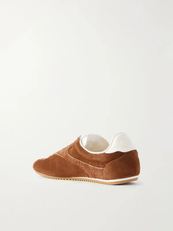 Bottega Veneta Suede And Leather-trimmed Sneakers