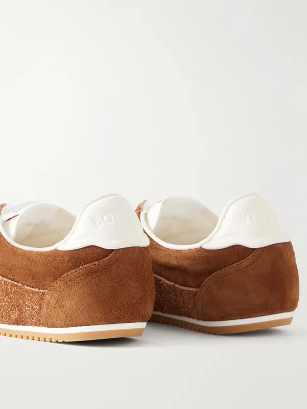 Bottega Veneta Suede And Leather-trimmed Sneakers