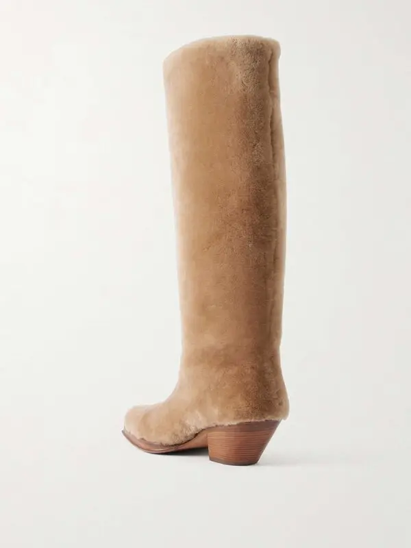 Gabriela Hearst Waite Shearling Knee Boots