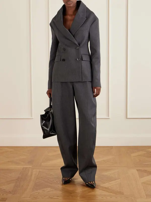 Balenciaga Stola Double-breasted Wool Jacket