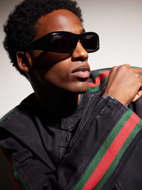 Gucci Square-frame Recycled-acetate Sunglasses