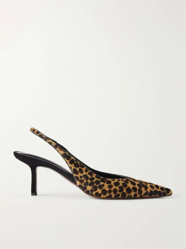 NEOUS Moriah 65 Leopard-print Calf Hair Pumps