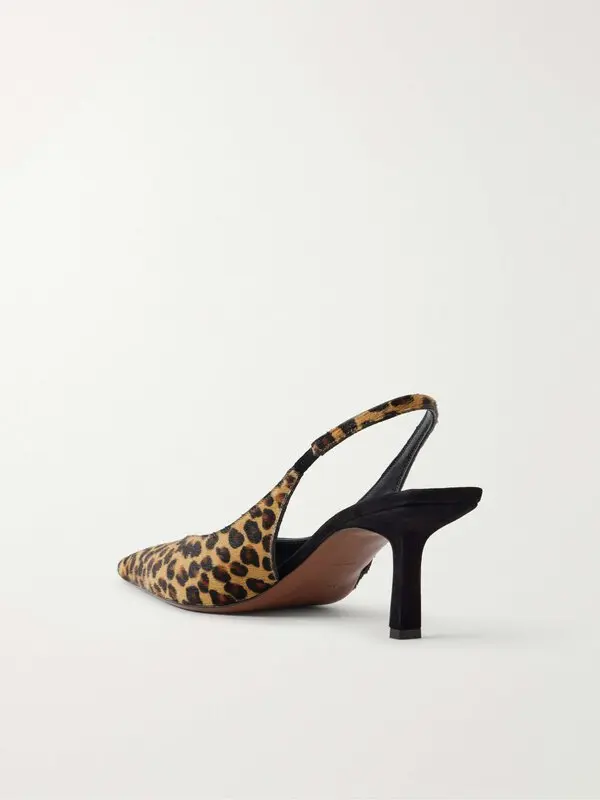 NEOUS Moriah 65 Leopard-print Calf Hair Pumps