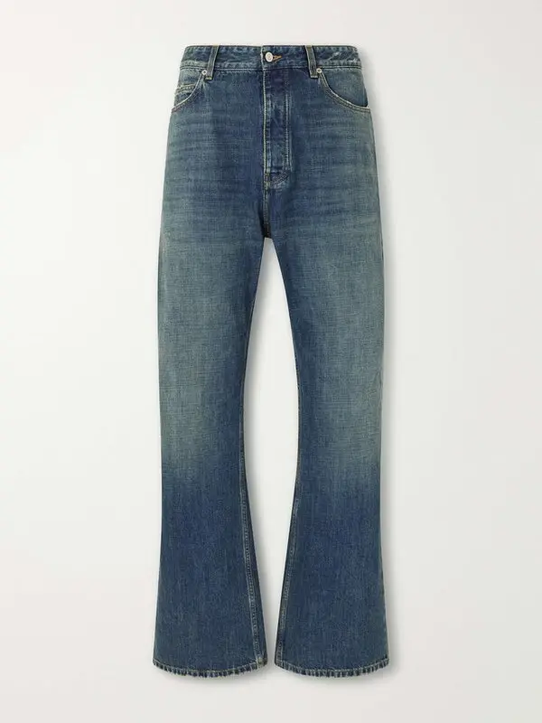 Balenciaga Straight-leg Distressed Jeans