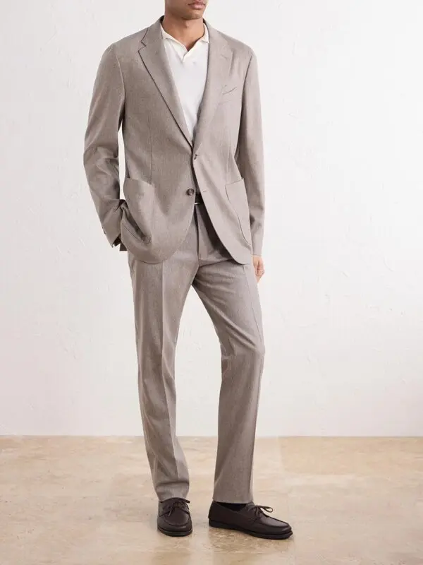 SLOWEAR Wool-blend Flannel Blazer