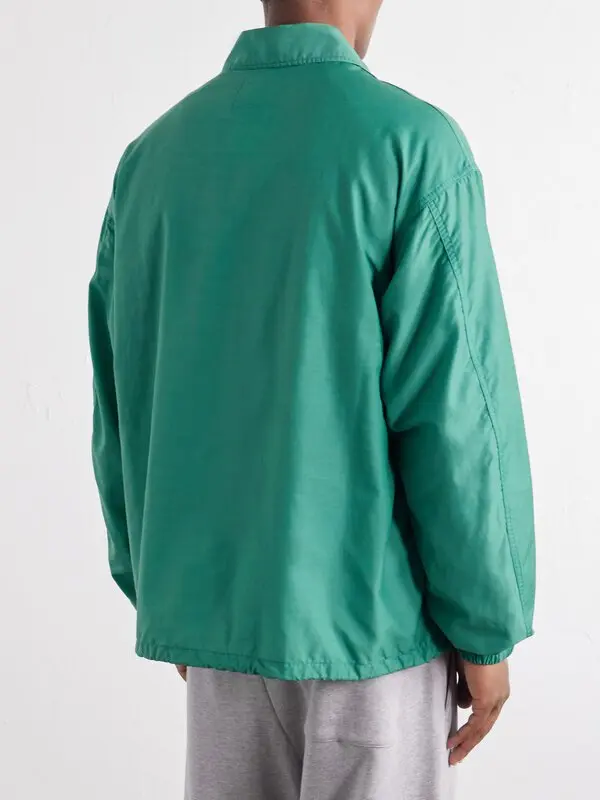 Visvim Windfall Embroidered Wool-blend Jacket - Green