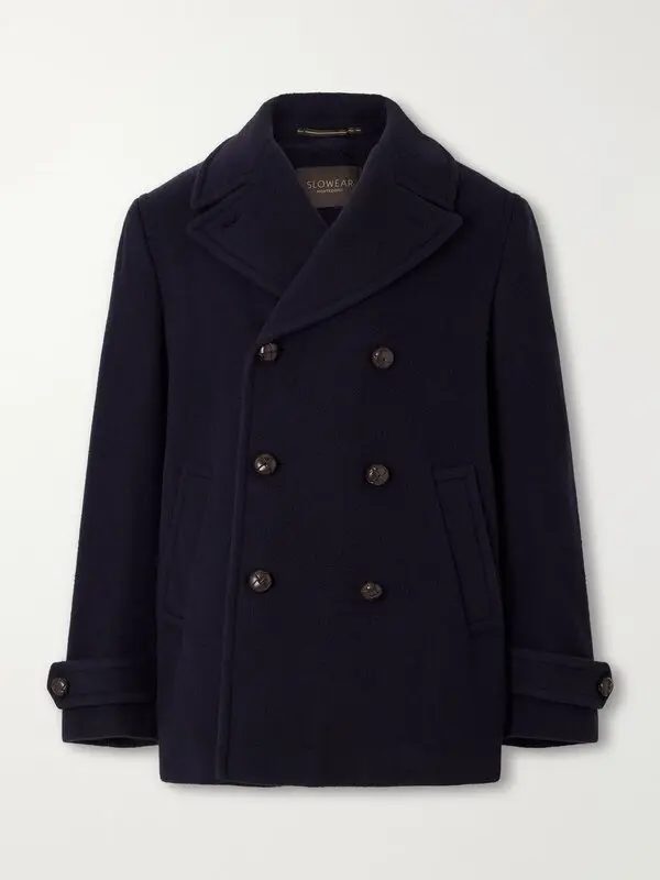 SLOWEAR Montedoro Wool-blend Coat - Blue