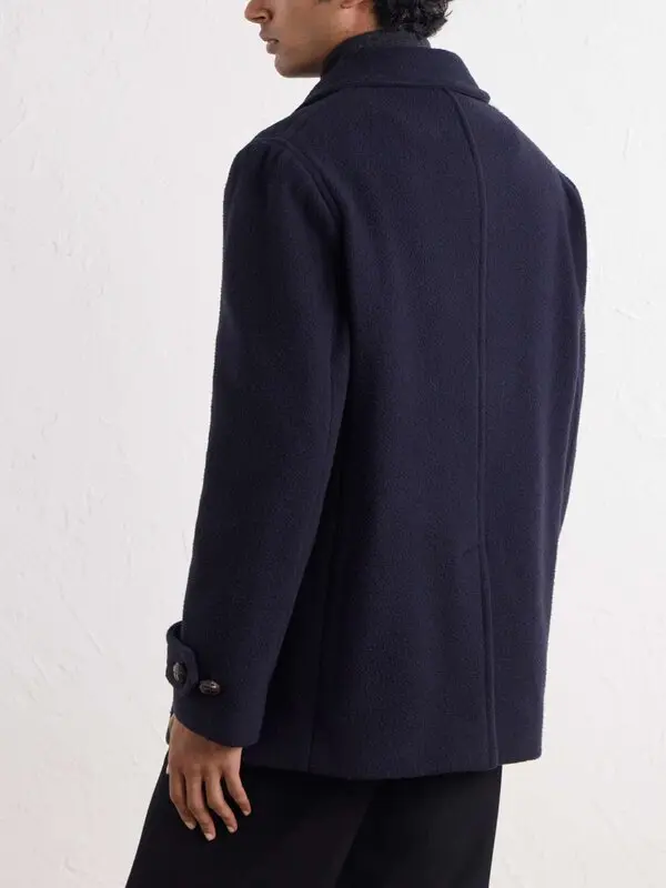 SLOWEAR Montedoro Wool-blend Coat - Navy