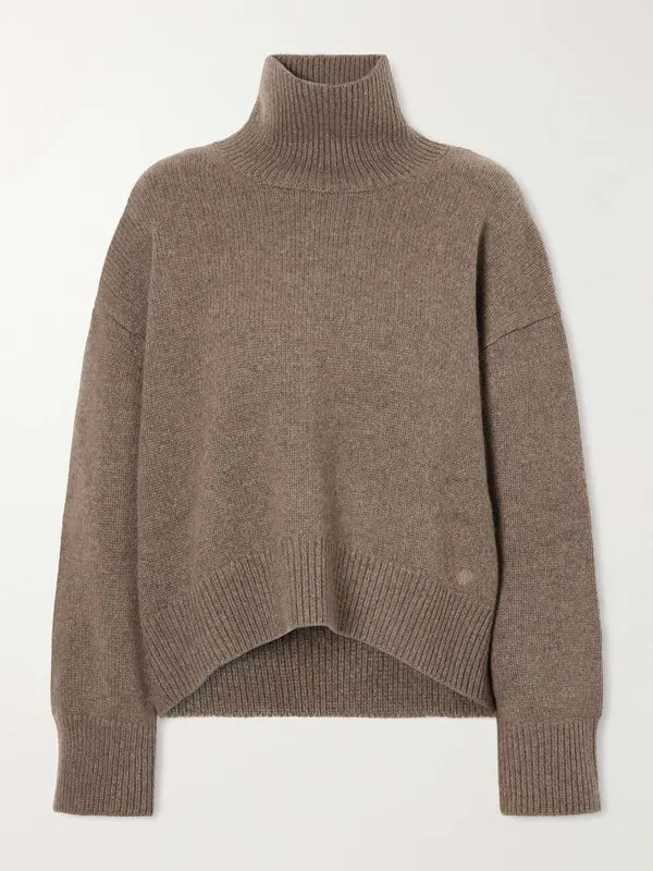 Loulou De Saison Jonah Cashmere Cropped Turtleneck