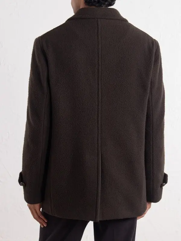 SLOWEAR Double-breasted Wool-blend Peacoat