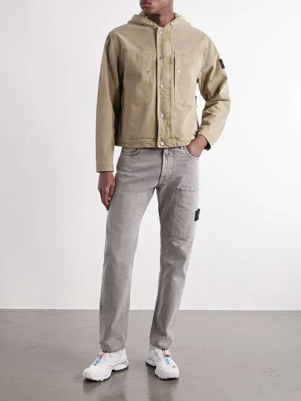Stone Island Hooded Denim Jacket