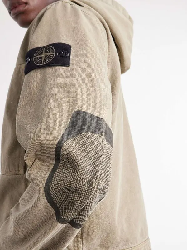 Stone Island Hooded Denim Jacket