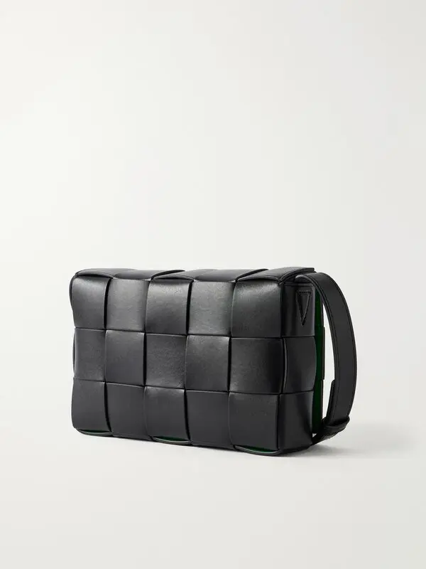 Bottega Veneta Cassette Medium Messenger Bag - Black