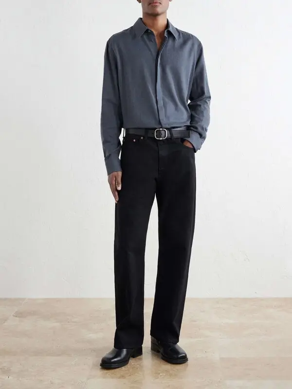 Gabriela Hearst Abbe Cotton And Cashmere-blend Shirt