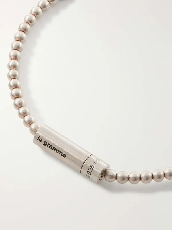 Le Gramme 11g Beaded Sterling Bracelet