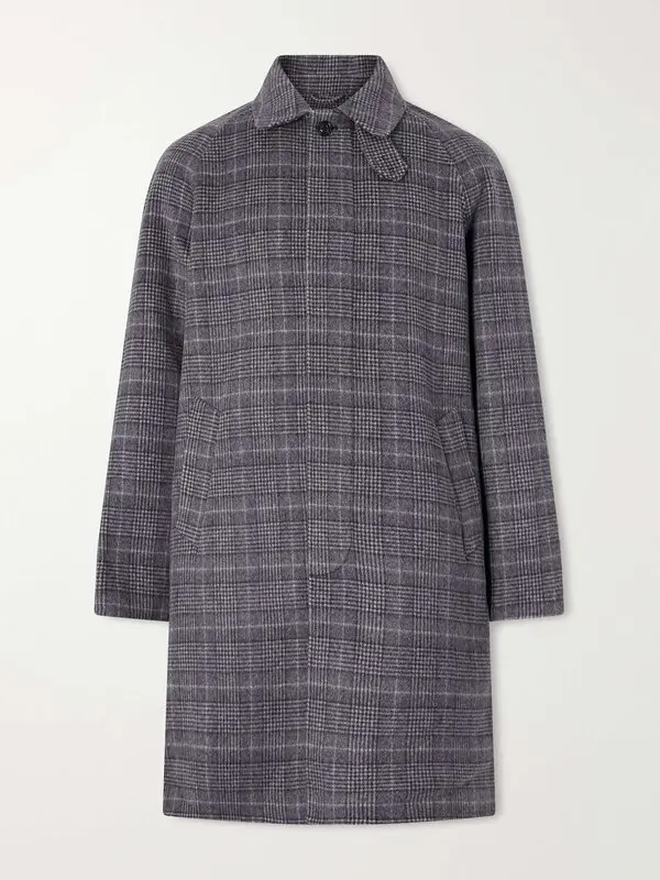 Hartford Graig Wool-blend Checked Coat