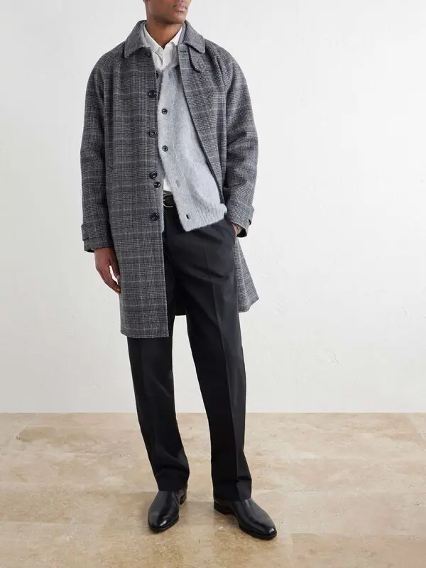 Hartford Graig Wool-blend Checked Coat