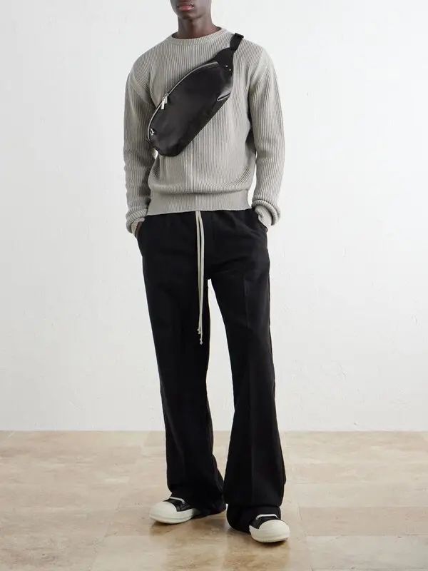 Rick Owens Leather Belt Bag With Silver-tone Studs