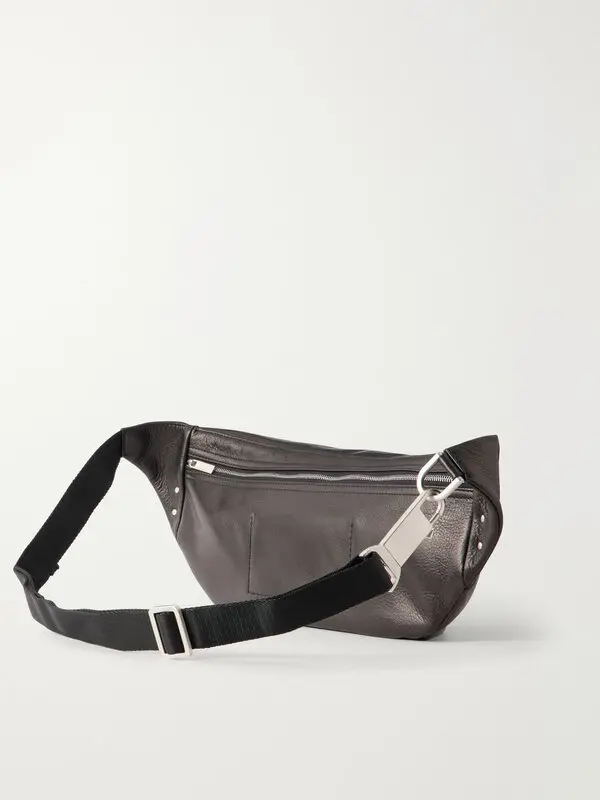 Rick Owens Leather Belt Bag With Silver-tone Studs