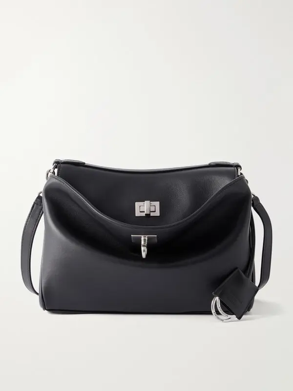Balenciaga Rodeo Small Leather Messenger Bag - Black