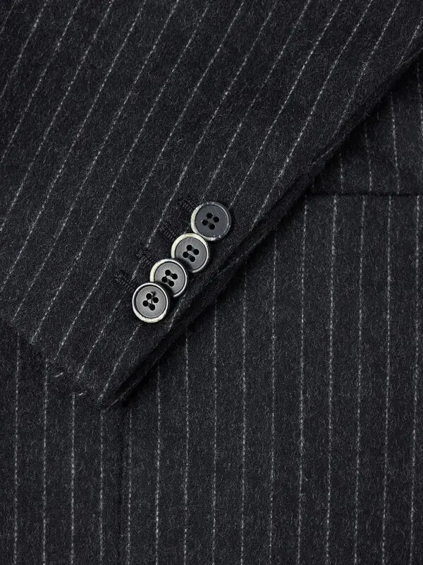 Barena Venezia Pinstriped Wool-blend Blazer - Gray