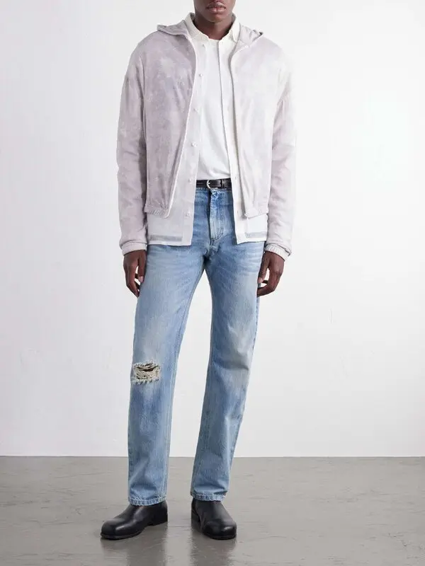 ADON Straight-leg Distressed Jeans