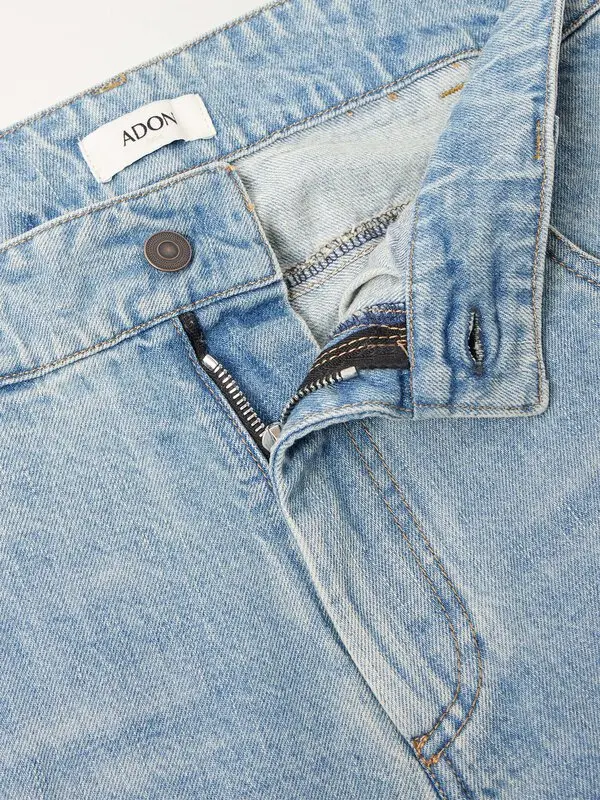 ADON Straight-leg Distressed Jeans