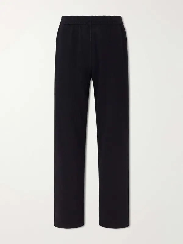 THE ROW Nogari Straight-leg Cotton-blend Cashcot Terry Sweatpants