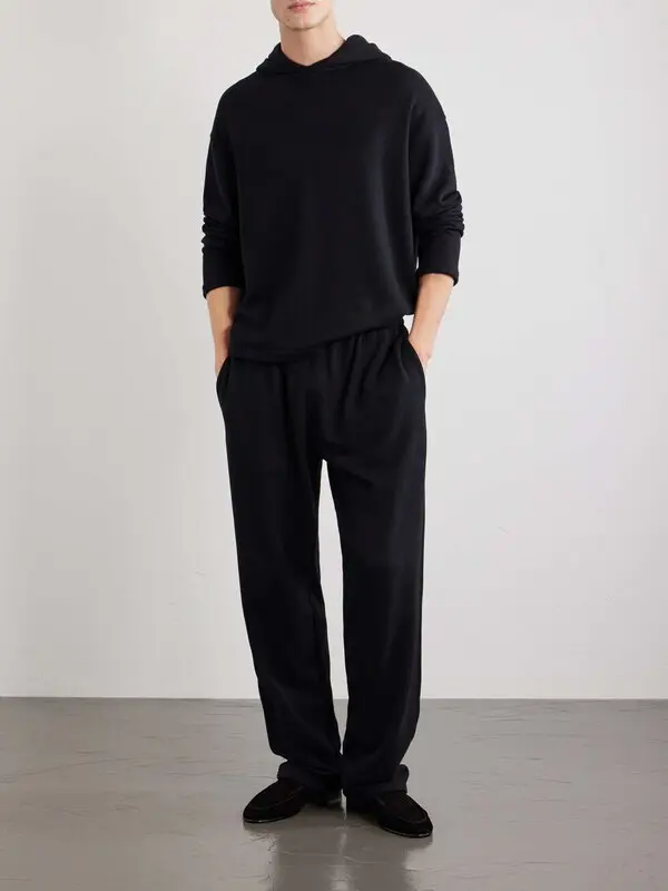 THE ROW Nogari Straight-leg Cotton-blend Cashcot Terry Sweatpants