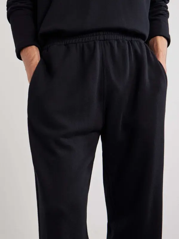 THE ROW Nogari Straight-leg Cotton-blend Cashcot Terry Sweatpants