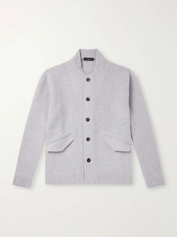 SLOWEAR Wool And Cashmere-blend Knitted Bomber Jacket