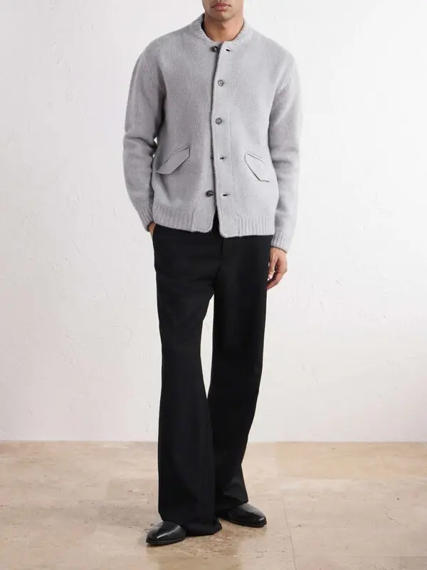 SLOWEAR Wool And Cashmere-blend Knitted Bomber Jacket