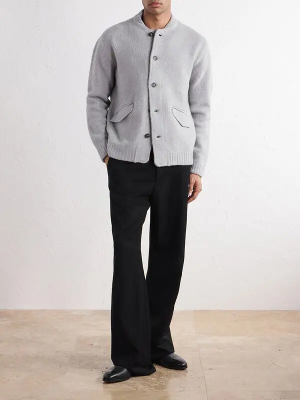 SLOWEAR Wool And Cashmere-blend Knitted Bomber Jacket