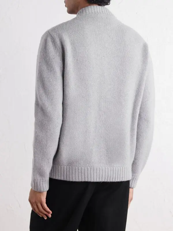SLOWEAR Wool And Cashmere-blend Knitted Bomber Jacket