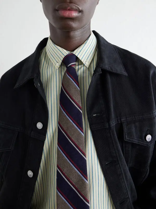 Visvim Beiler Striped Cotton Oxford Shirt