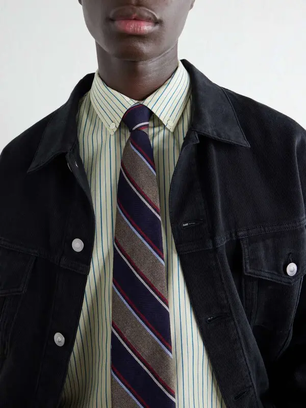 Visvim Beiler Striped Cotton Oxford Shirt