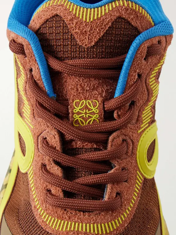Loewe Pogo Rubber-trimmed Mesh Sneakers