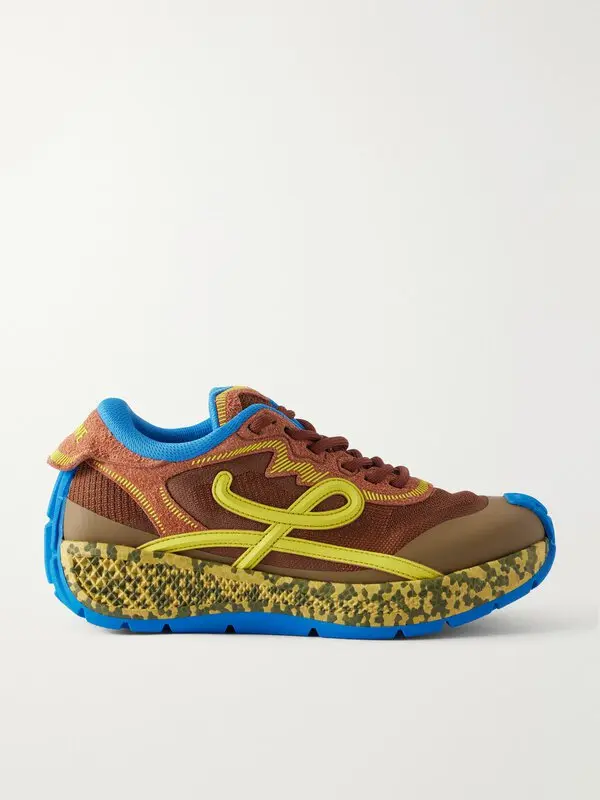 Loewe Pogo Rubber-trimmed Mesh Sneakers - Multi