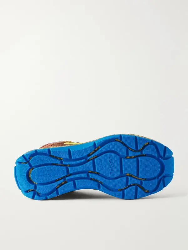 Loewe Pogo Rubber-trimmed Mesh Sneakers - Multi