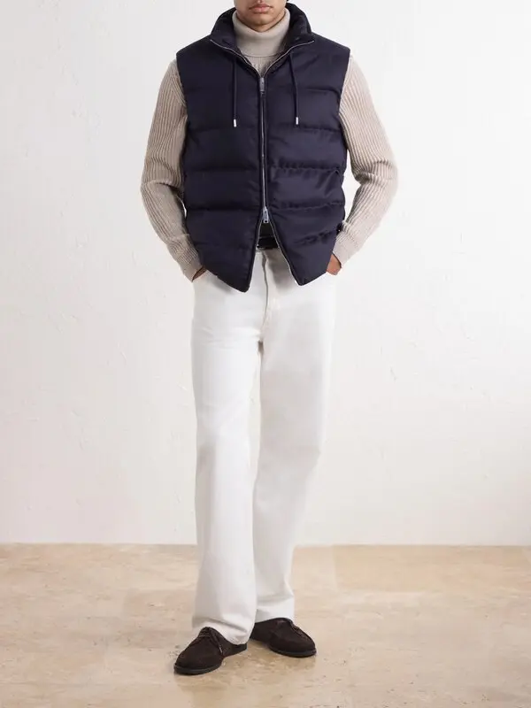 SLOWEAR Padded Wool And Cashmere-blend Gilet