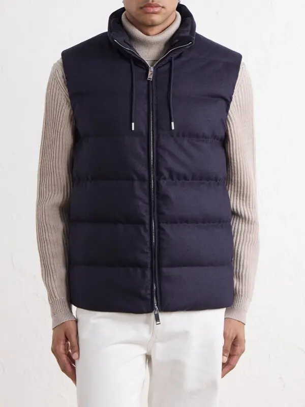 SLOWEAR Padded Wool And Cashmere-blend Gilet